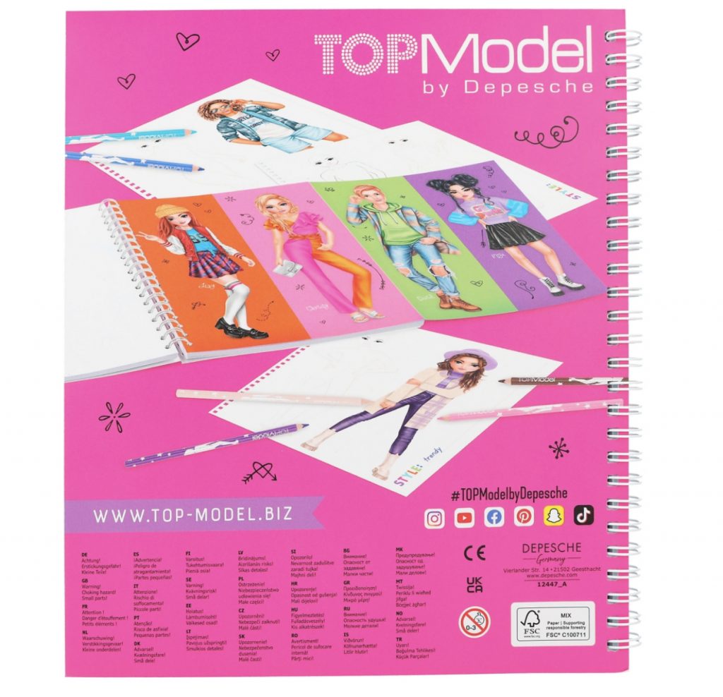 Create your TOPModel cuarderno para colorear DISNOVELTY